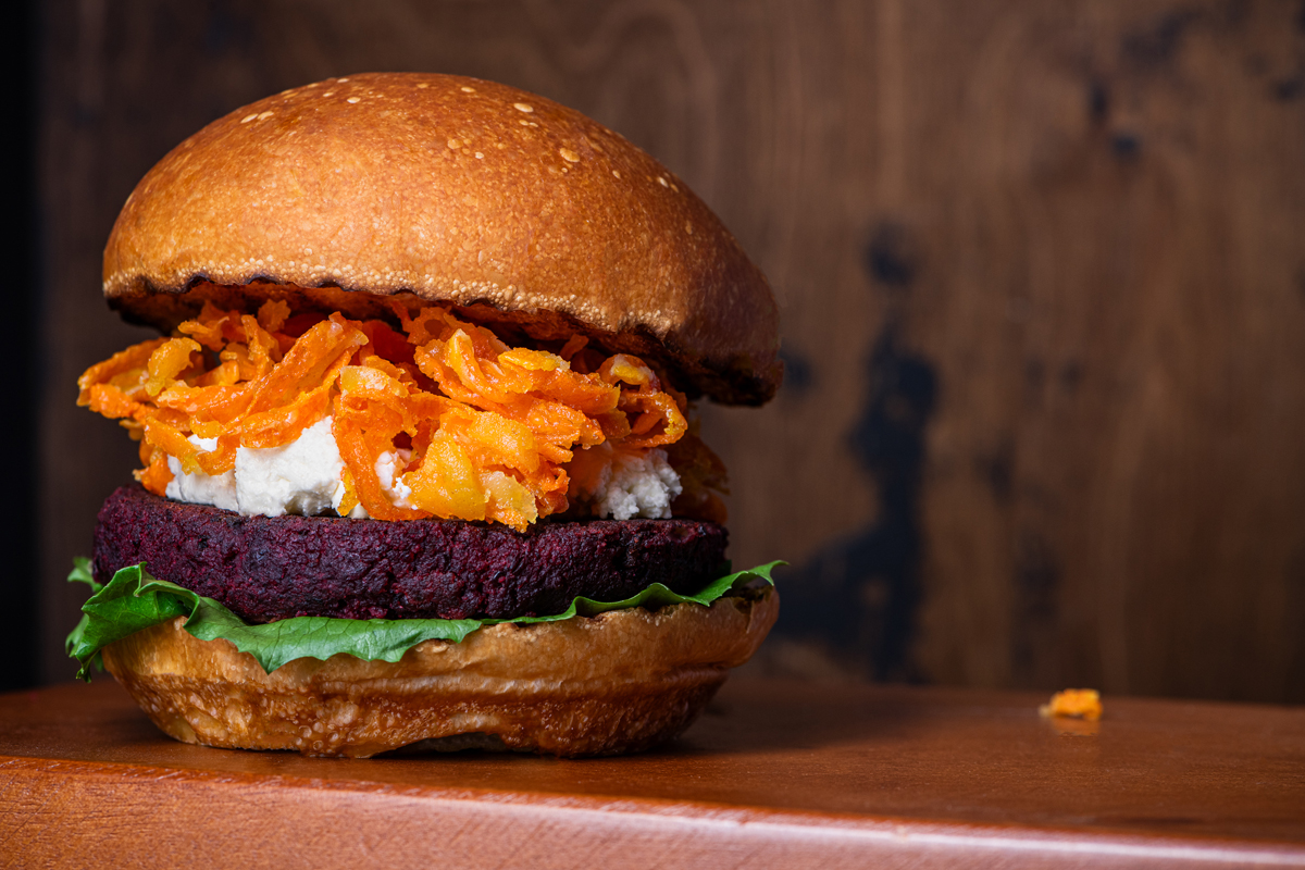 Beet + Black Bean Burger - Here In The Midst